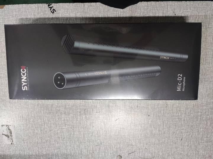 SYNCO XLR Shotgun Microphone, Shotgun Mic D2 Hyper Cardioid Directional Condenser Mic with XLR Connector, Video/Audio Recording for Camcorders, Shotgun-Microphone-XLR-Condenser-Mic