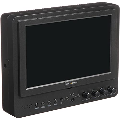 Delvcam DELV-SDI-7 7" 3G-SDI Camera-Top LED Monitor with Advanced Function, 1024x600 Resolution, BNC/HDMI