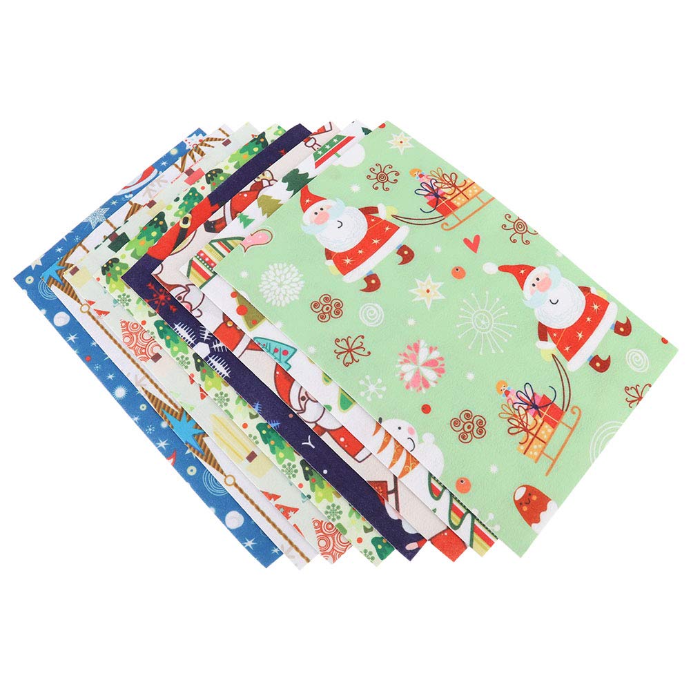 Sewing Fabric, Craft Fabric Felt Felt Craft Felt Fabric Sheets 8Pcs Fabric, for Christmas Crafts Coasters Crafts DIY