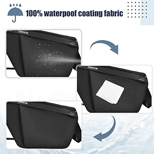 OSOCE Anti Theft Sling Crossbody Chest Bag Waterproof Shoulder Backpack Sling Chest Crossbody Bag Cover Pack Rucksack Bicycle Sport