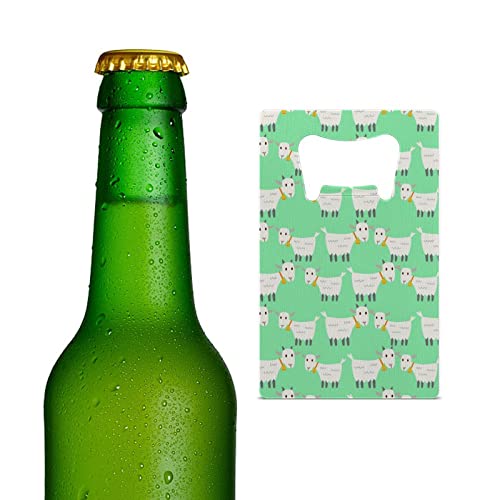 Farm Sheep Credit Card Bottle Opener Stainless Steel Flat Beer Wine Bottle Opener for Party Wedding Favor