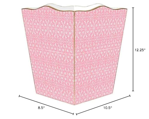 Marye-Kelley WB1178-Spring Pink Wastepaper Basket