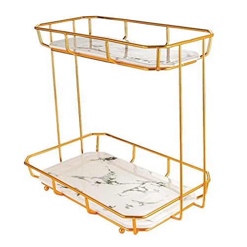 JGQGB Bathroom Shelf Storage Rack Display Stand Shelves Cosmetics Multi Layer Holder Iron Storage Box Bathroom Organizer Household ( Color : OneColor )