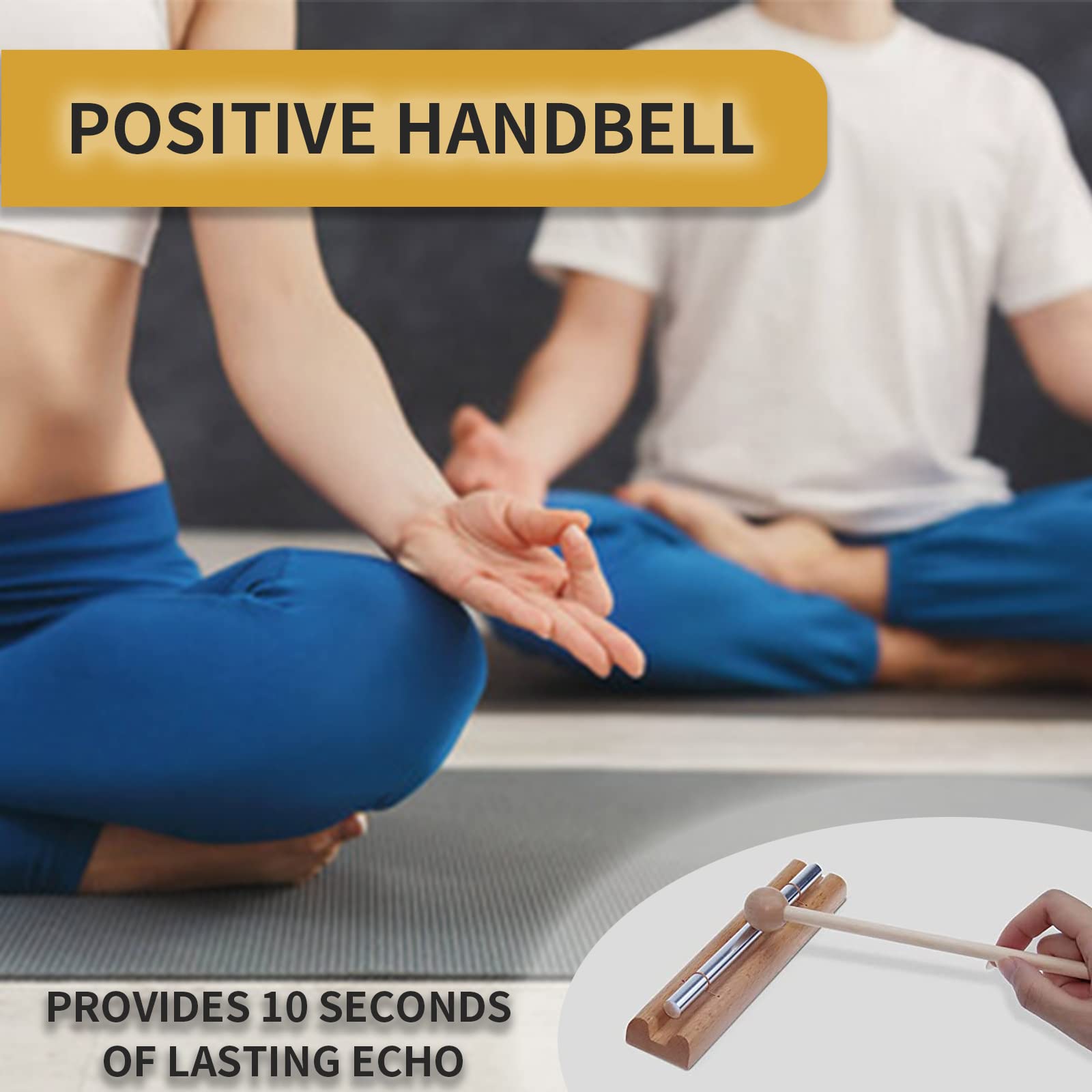 Classroom Chime Meditation Solo Hand Bell Percussion Instrument Teacher Tools Reminder Bell for Classroom Management, Meditation