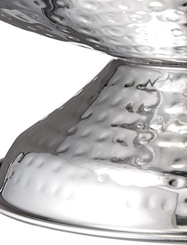 Elegance Hammered 3-Gallon Stainless Steel Doublewall Punch Bowl