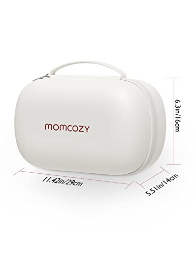 Momcozy Breast Pump Bag for Hands-Free Wearable Breast Pumps, Hard Shell Case with Removable Tray, Watertight Breast Pump Storage Bag for Pumping Bag, Diaper Bag, or Handbag(Holds 2 Pumps)