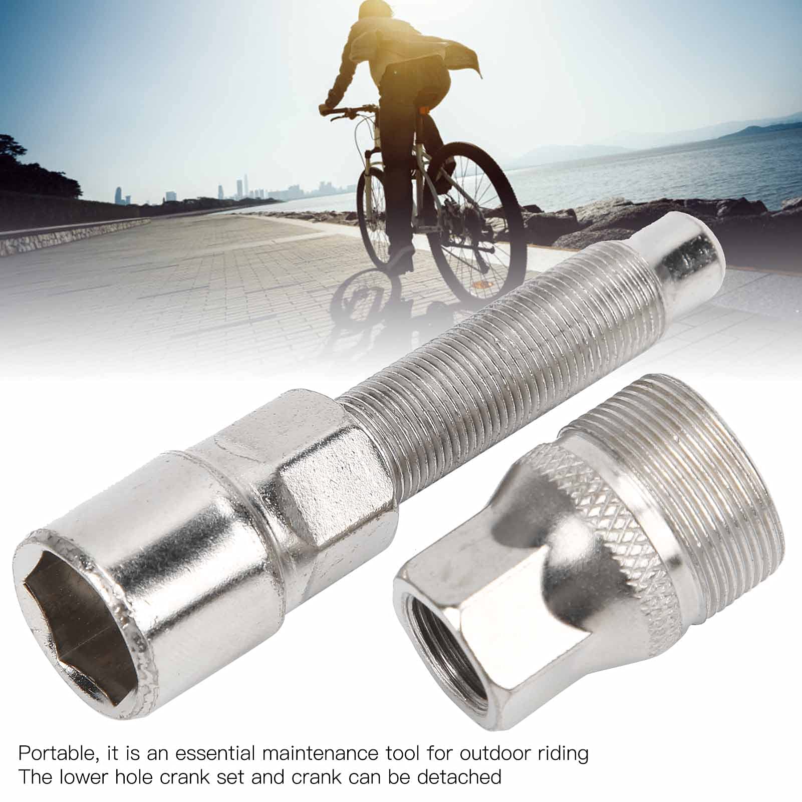 Dilwe Crank Puller for Mountain Bike Removal Tool Puller Tool Carbon Steel Repair Tool for Bicycle Crank Arm Remover