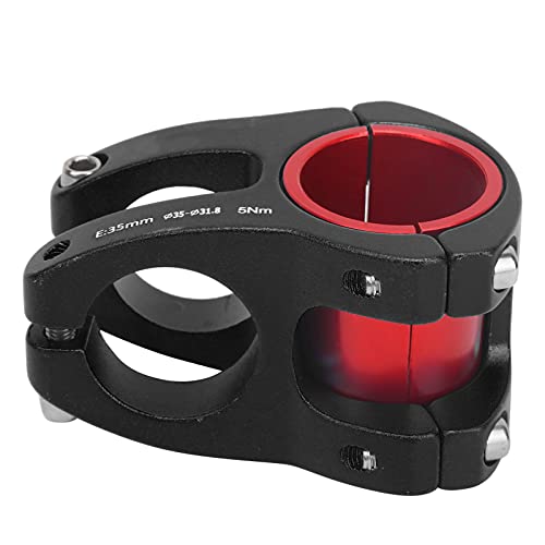 Dilwe Mountain Bike Stem, Aluminum Alloy 31.8/35mm Bike Stem Short Handlebar Stem Cycling Accessory(Black)