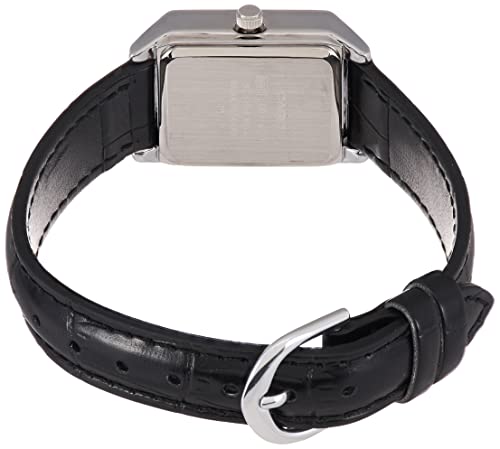 Casio LTP-V007L-7B1 Women's Rectangular Leather Strap Silver Roman Dial Dress Watch