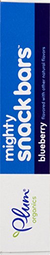 Plum Organics Mighty 4 Essential Nutrition Bars, Blueberry with Carrot, 0.67 Ounce, 6 Count