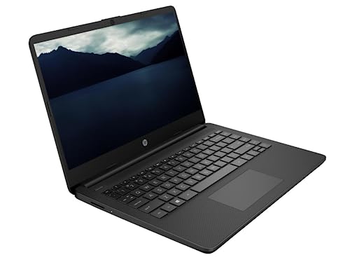 HP 2023 Newest Upgraded Laptops for College Student & Business, 14'' HD Computer, Intel Celeron N4120 Quad-Core, 8GB RAM, 128GB(64GB SSD+64GB Card) Fast Charge, Windows 11, Black (14-dq0051dx)