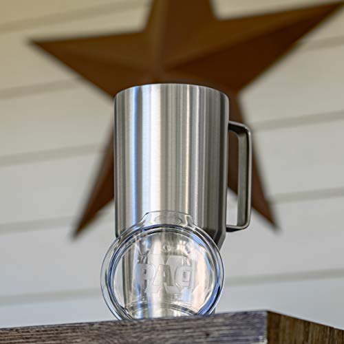 Maxam XPAC 64 Ounce Double Vacuum Wall Stainless Steel Vacuum Insulated Tumbler with Lid and Handle, Fits in a 4 Inch Wide Car Beverage Holder