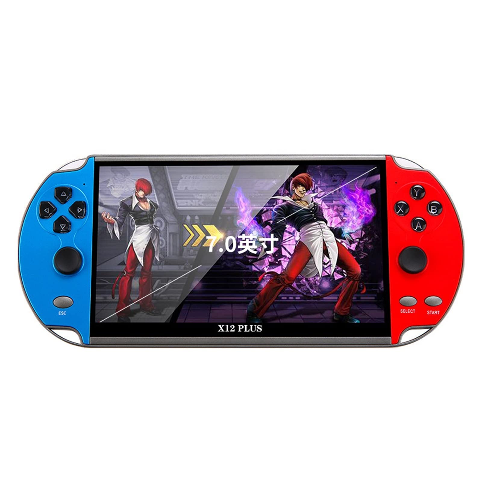 DEFLAB Game Machine X12 Plus 7-inch Retro Handheld Game Console, Portable Mp5, Nostalgic Arcade Game Console, Dual Video Games, Support/Gba/NES/MD/Smc/SFC Games Handheld Game Machine