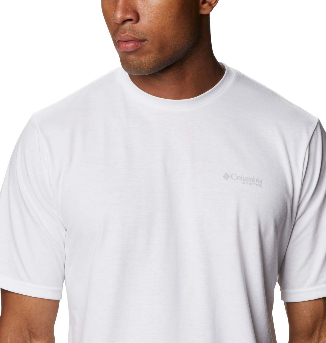 Columbia Men's PFG Carey Chen Graphic Short Sleeve, White/Flats Slam, XX-Large