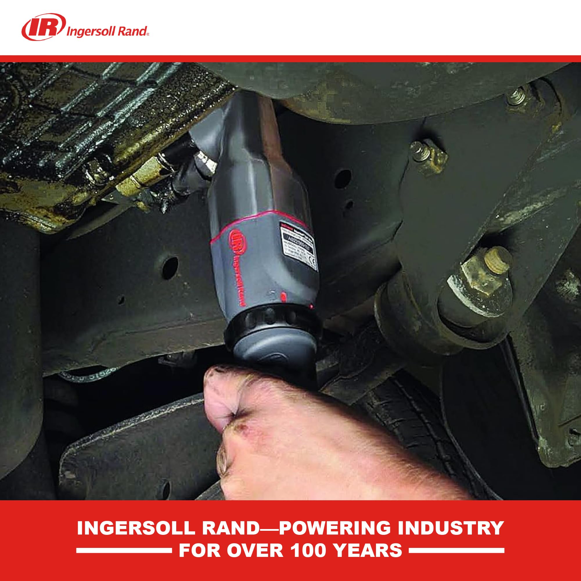 Ingersoll Rand 2015MAX 3/8" Pneumatic Air Impact Wrench, Right Angle, Low Profile 2β Hammerhead, 180 ft lbs Max Torque, 7,100 rpm, Two-Position Power Regulator, Gray