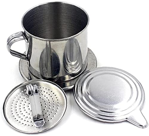 Generic Vietnamese Coffee Filter Stainless Steel Coffee Pot Drip Infuse Cup Brewing Teapot No Need Paper Drip Coffee Pot Machine Filter Attractive processing