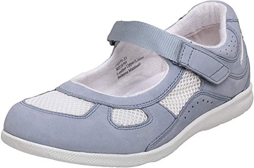 Drew Shoe Women's Delite, Sky Blue/White, 12 W (D)