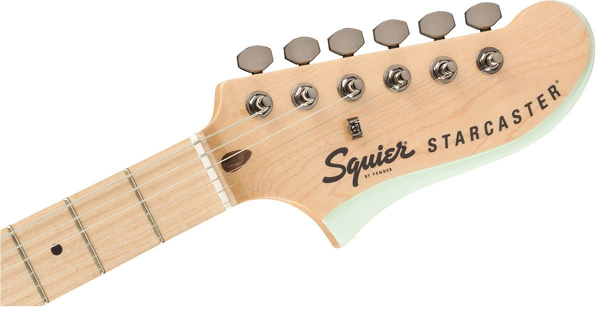 Squier Contemporary Active Starcaster Electric Guitar, with 2-Year Warranty, Surf Pearl, Maple Fingerboard, None Pickguard