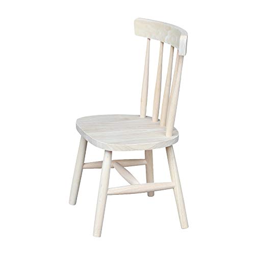 International Concepts IC Toddler's Wooden Chairs - Set of 2, Durable Solid Wood Construction, Perfect for Kids Room or Play Area, Easy to Customize and Paint - Unfinished