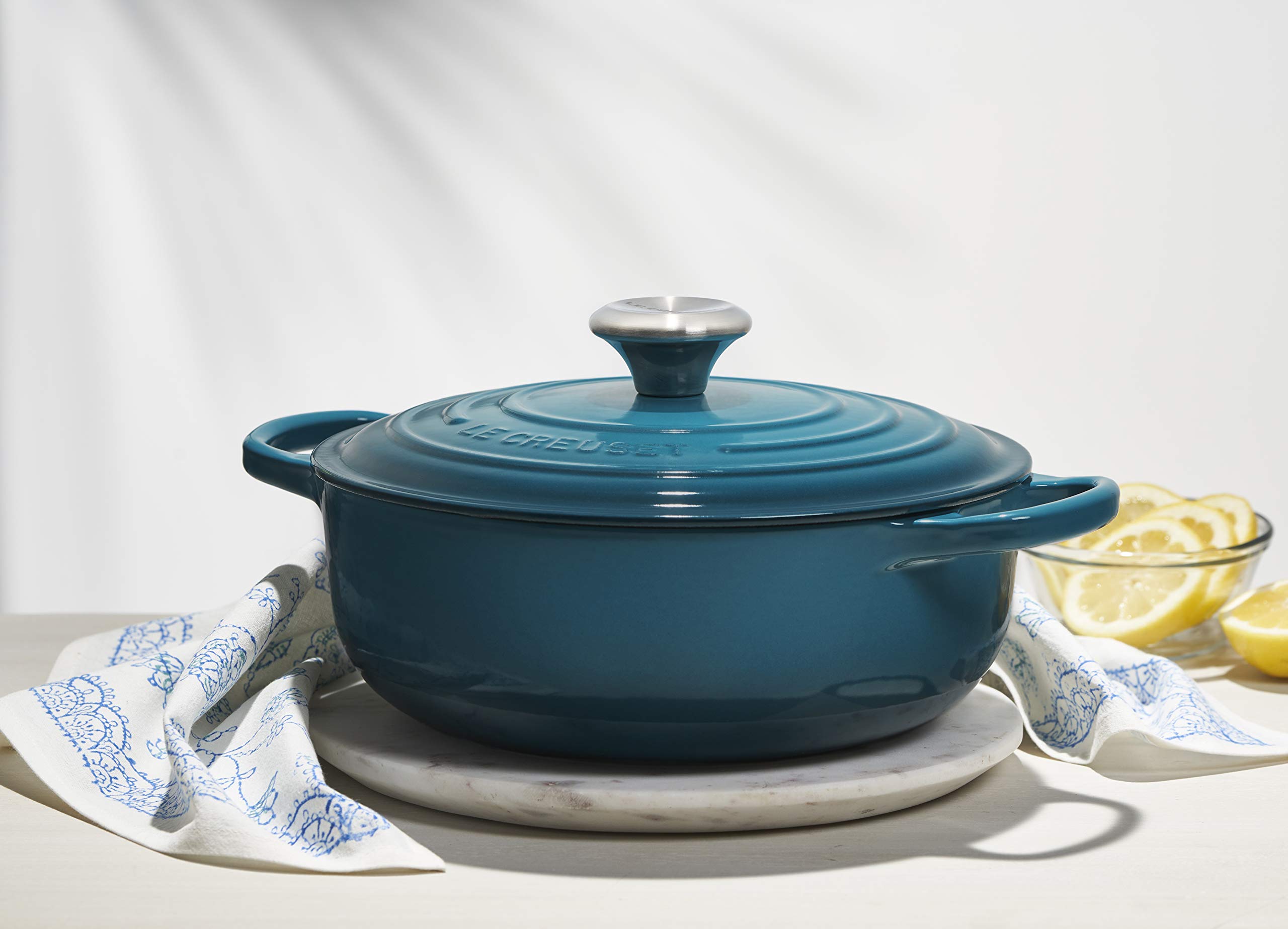 Le Creuset Enameled Cast Iron Signature Sauteuse Oven, 3.5 qt., Deep Teal