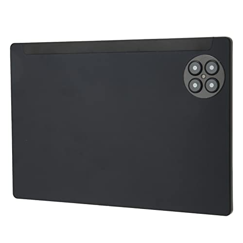 DAUERHAFT 10.1 Inch Tablet, Octa Core CPU Gaming Tablet, 8GB RAM 256GB ROM 1960x1080 Resolution, 8MP 16MP Camera 4G LTE Gaming Tablet for Office Travel 100‑240V(Black)