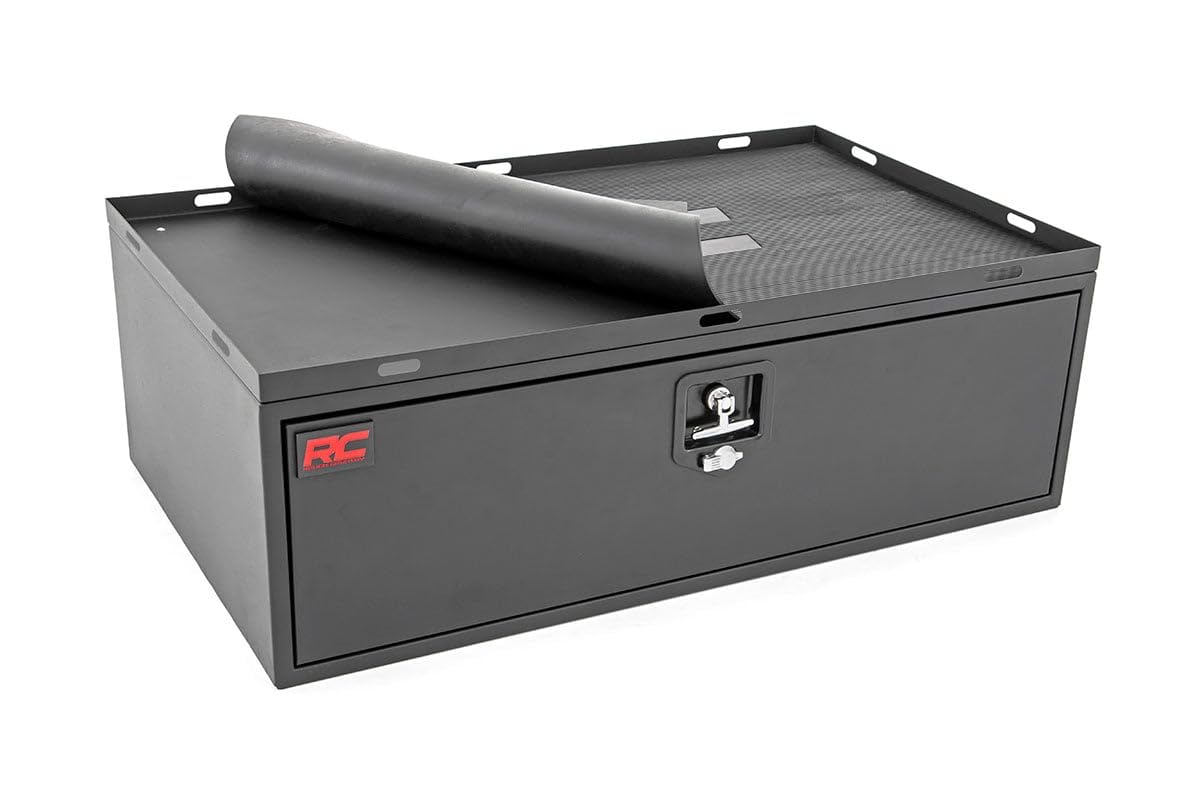 Rough Country Metal Lockable Storage Box for 2018-2024 Jeep Wrangler JL - 99030