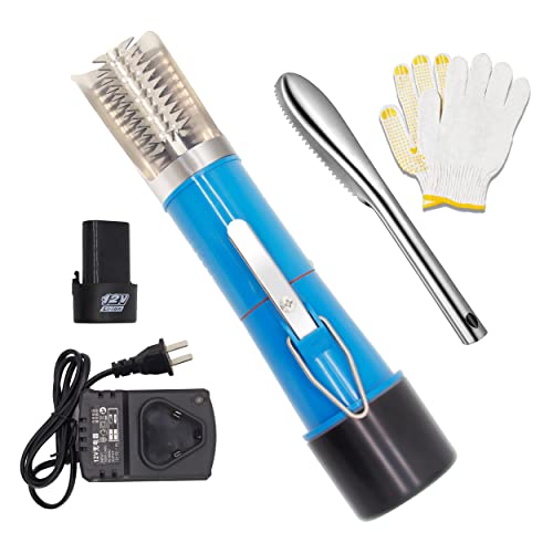 Electric Fish Scaler Set,Powerful Fish Scaler Remover with 2600mAh rechargeable batteries,Fish Cordless Dynamic Fish Scaler Easily Remove fishscales without Fuss Or Mess