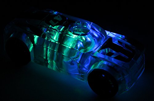 Marble Racers Light Up 1:43 Scale Race Car with Quick Shot Pull-Back Motor - Red Wheels