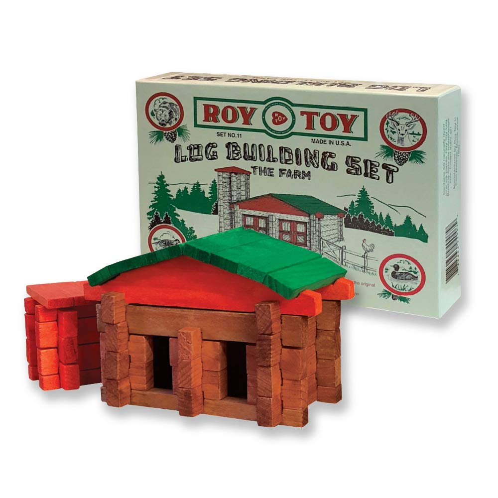 ROY TOY Original Farm, 50pcs, Made in The USA, Ages 3 & up