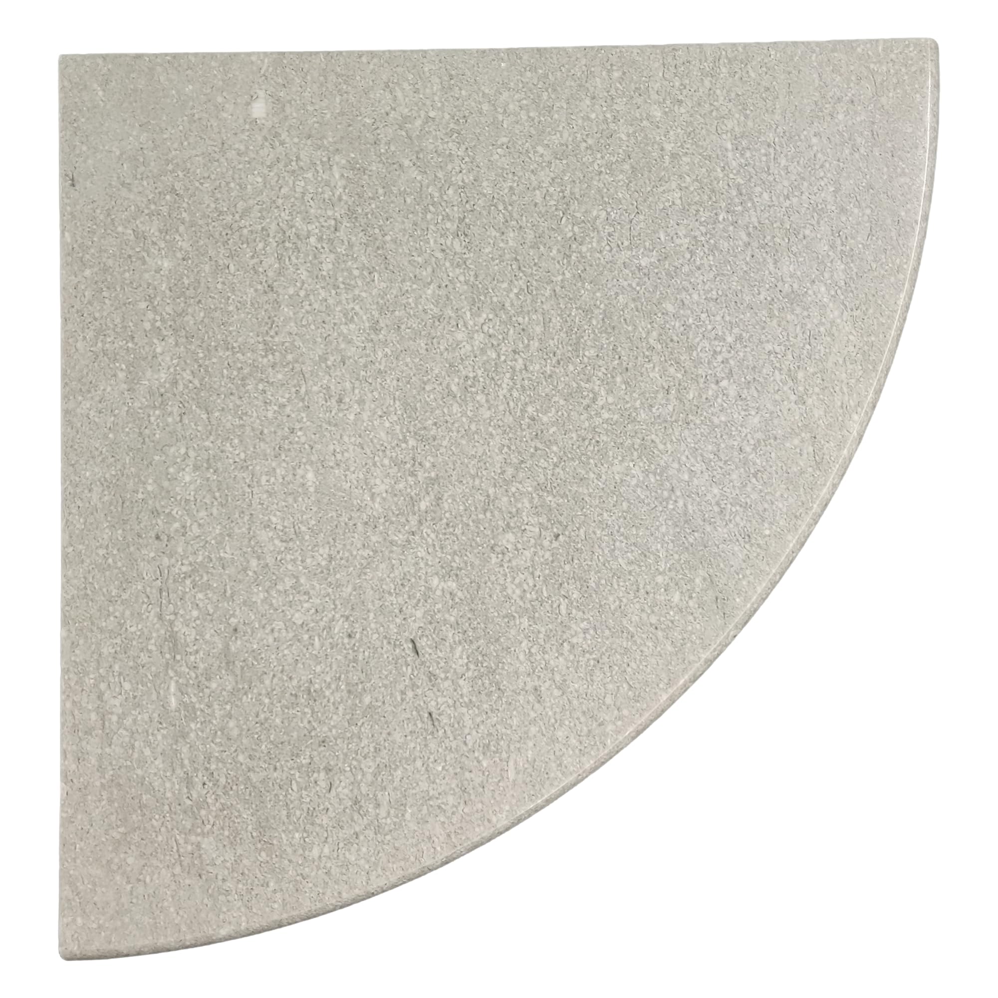 GEOONA Gray 9 Inch Marble Corner Shower Shelf for Bathroom Both Side Polished, Marble Floating Shelves for Bath Wall Mounted (1)