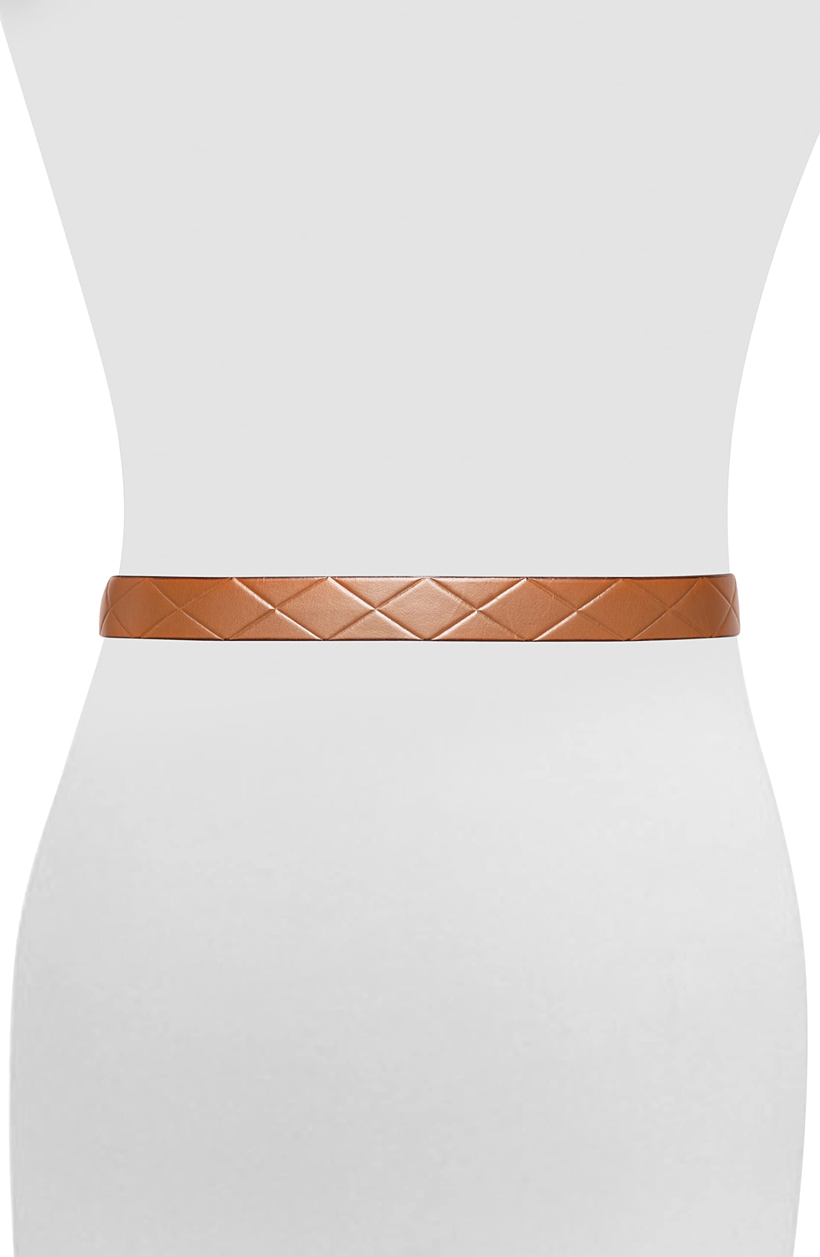 Frye Women's 32MM Leather Belt, Tan Emboss, Small
