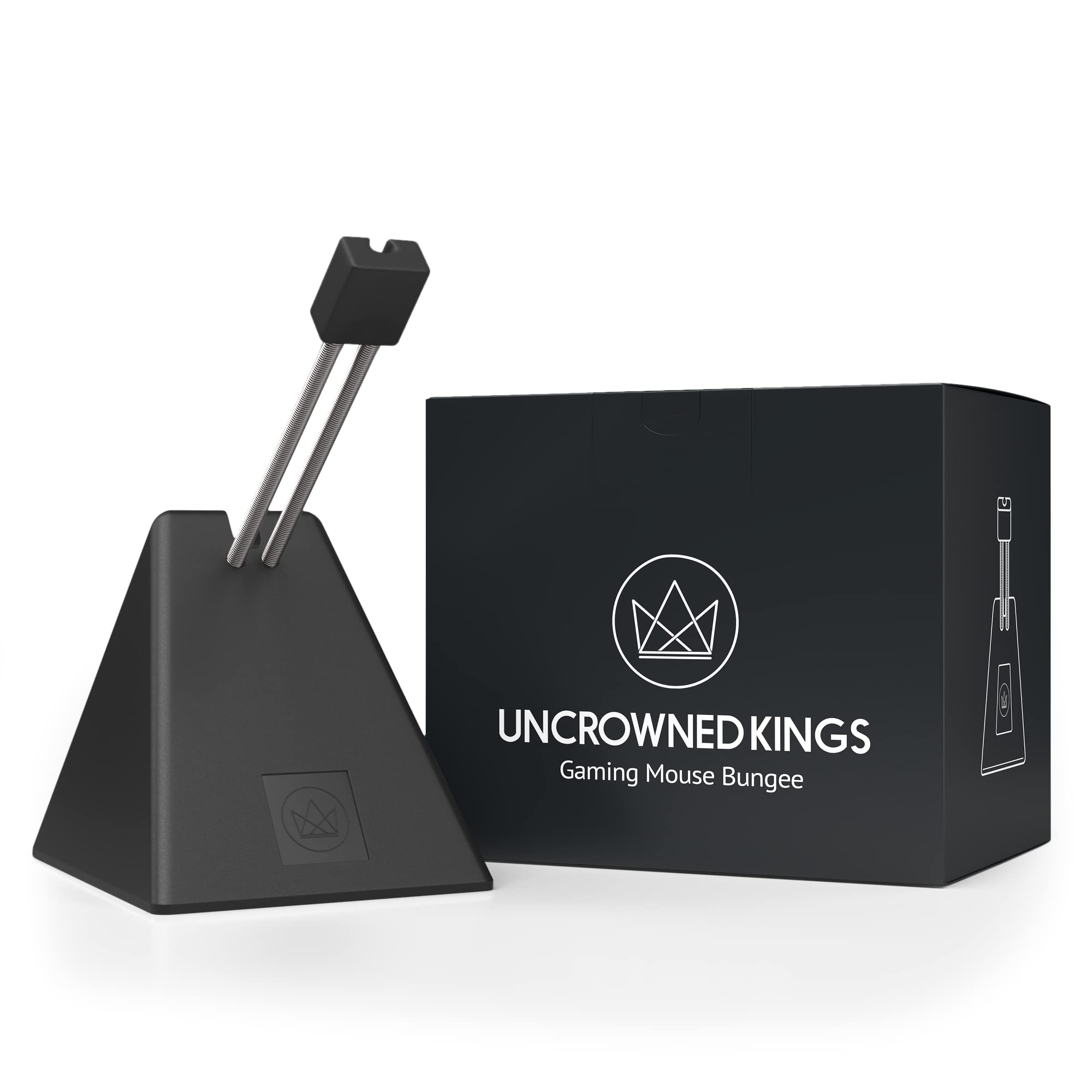 Uncrowned Kings Mouse Bungee - PC Gaming Mouse Bungee Cable Holder - Mouse Cable Holder - Gaming Mouse Cord Holder with Wire & Cord Management Support
