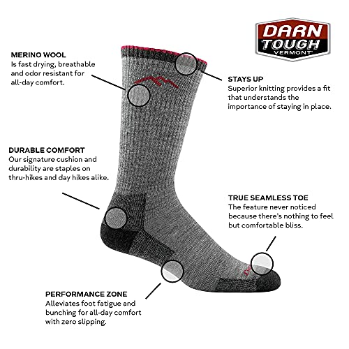 Darn Tough Men's Hiker Merino Wool Cushion Socks Boots, Lime, Small