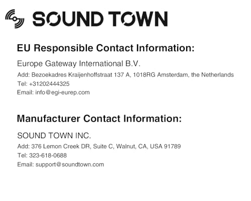 Sound Town 2-Pack 250W Passive Column Array Speakers with 4 X 4” Woofers, Wall-Mount Brackets for Installation, Event, Church, Conference, Lounge, Black (CARPO-V4)