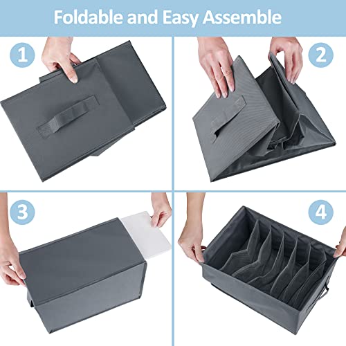 Hinotori Jeans Tshirt Drawer Organizer Tray for Clothes Leggings, Pants, Tights