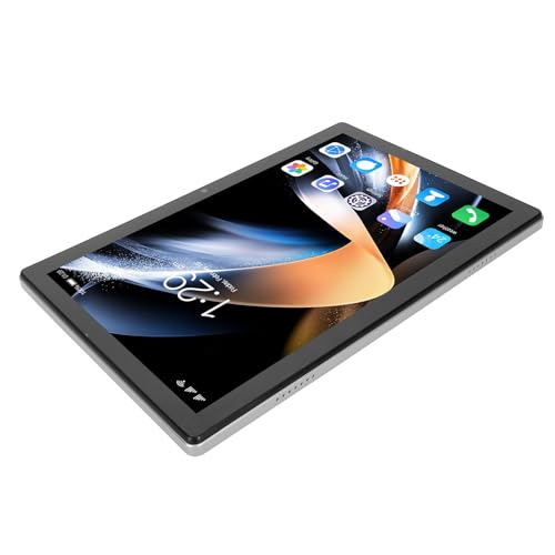 DAUERHAFT 5G WiFi Tablet 10.1 Inch FHD Tablet 8GB 256GB 4G Network 8MP 16MP 100-240V Dual Speakers for Android 13 for Business (US Plug)