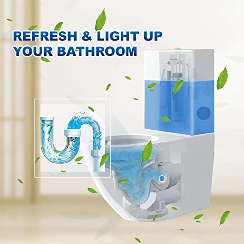 KIISIISO Automatic Toilet Bowl Cleaner Tablets,Bathroom Toilet Tank Cleaner,Blue Clean Bubbles,Strong Detergent Ability,Long-lasting 300 brushes,Mild Fresh Pine Scent(30 Pack)