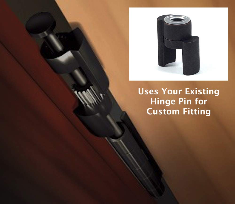 DoorSaver 3 Bumperless Hinge Door Stop 2-Pack in Oil Rubbed Bronze