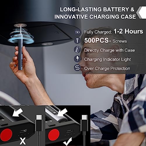 Electric Screwdriver,52 in 1 Mini Precision Screwdriver Set with 48 Magnetic Bits Cordless Kit,5 Gears Torque,OLED Display,XIGMER Rechargeable Small Electronic Repair Tool Kit for PC Phones Watch