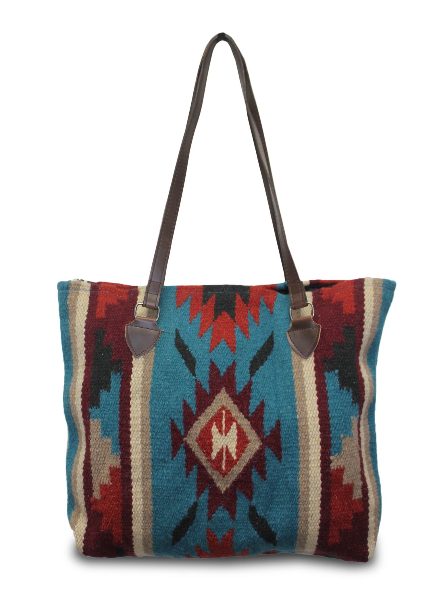 Southwest Boutique Wool Tote Purse Bag Native American Western Style Handwoven (Tucson)
