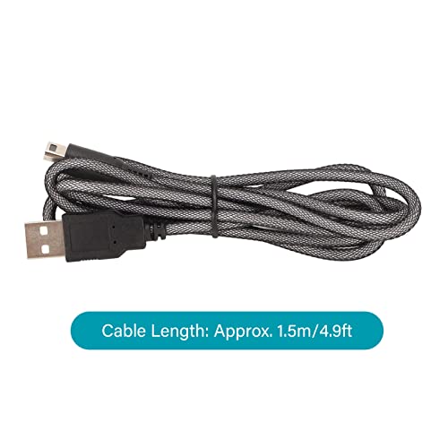 FECAMOS 3DS Host Charging Cable, 3DS Charger Cable Prevent Loss 2Pcs 5ft Charge While Playing for 2DS for New 3DS for NDSI LL