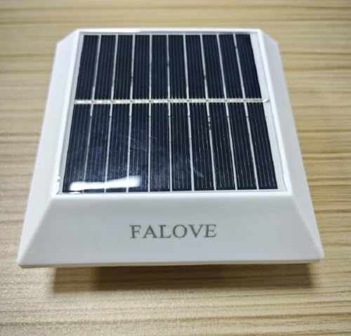 FALOVE Solar Gutter Lights, Upgraded 12 LEDs Wall/Fance/Gutter/Deck Lights Solar Powered 4 Mount Ways Solar Lights Outdoor Waterproof IP67 for Gate Garage Cabin Garden Backyard Patio 4 Pack