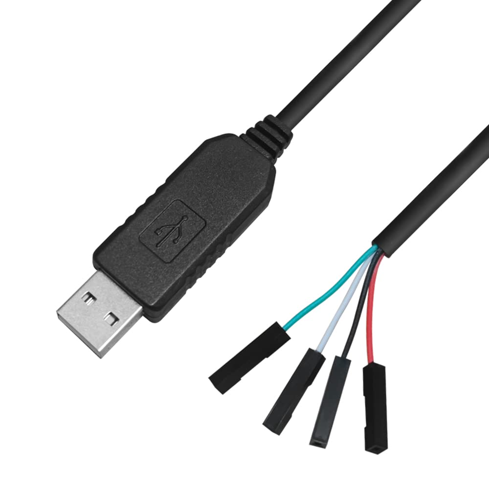 GAGALOR 1 Meter USB to TTL Serial Port Cable RS232 0.1 Inch 4 Pin Female 3.3V Converter