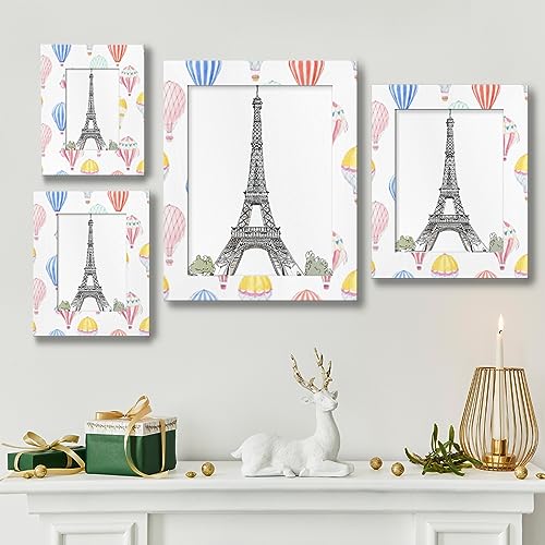 POFATO Hot Air Balloon 8x10 Picture Frame Wood Photo Frame for Tabletop Display Wall Mount Picture Frame Display 8 x 10 Inch Photo Wall Decor Home Gift Frames