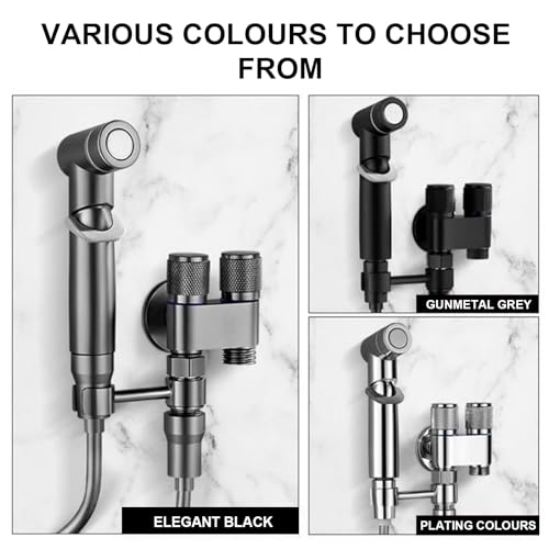 Handheld Bidet Sprayer Toilet Bidet Attachment With Double Outlet Valves Handheld Toilet Bidet Faucet Sprayer Enduring