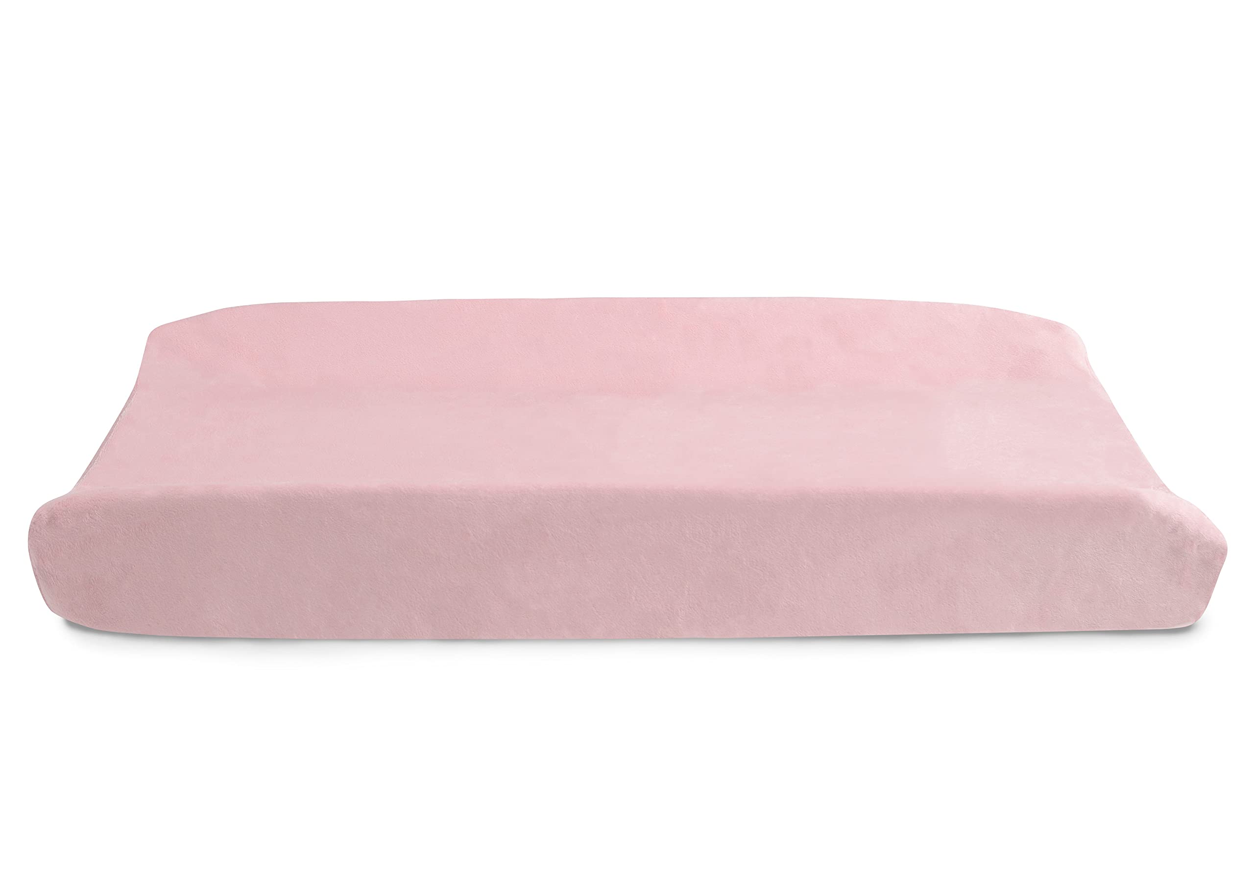 Delta Children Contoured Changing Pad with Plush Cover, Pink