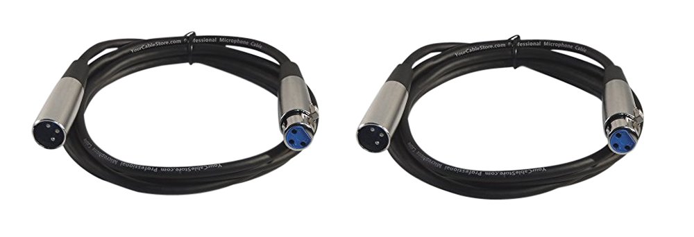 Your Cable Store XLR/Mic Cable Kit Two 6 ft, Two 10 ft and Two 15 Foot XLR Patch Cables