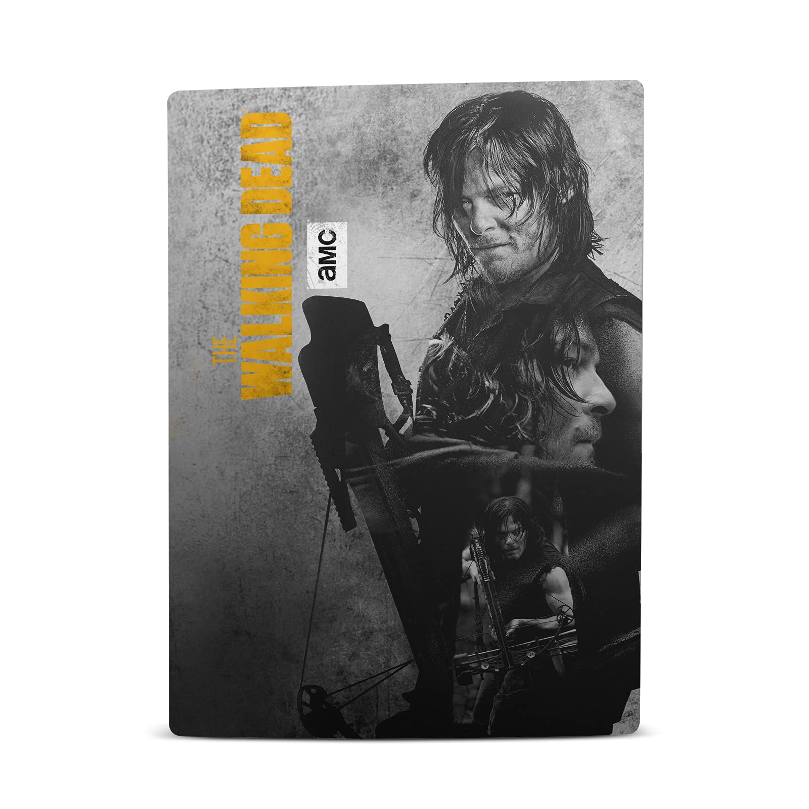 Daryl Double Exposure Daryl Dixon Graphics Vinyl Faceplate Sticker Gaming Skin Case Cover Compatible with Sony Playstation 5 PS5 Digital Edition Console