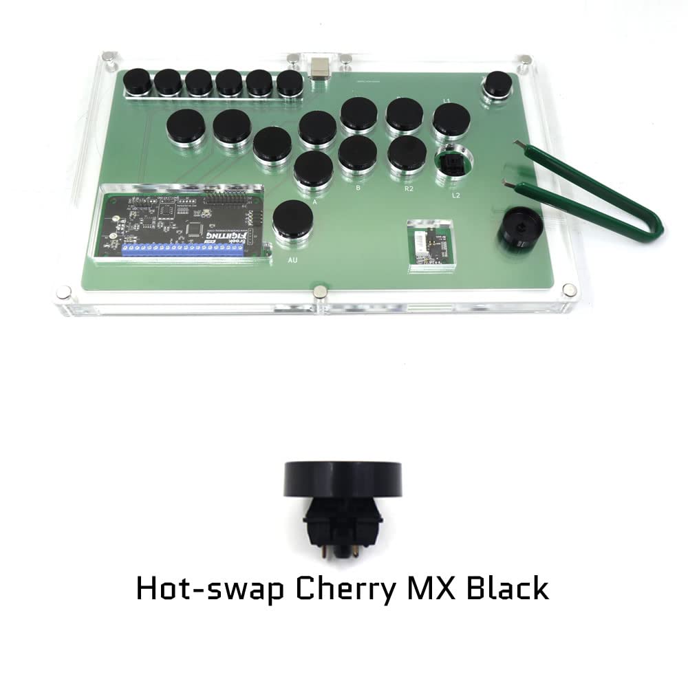 FightBox B1-UFB-UP5 Ultra-Thin All Buttons Leverless-Style Arcade Game Controller For PS5/PS4/PS3/PC/XBOX/NS/MORE Hot-Swap Cherry MX