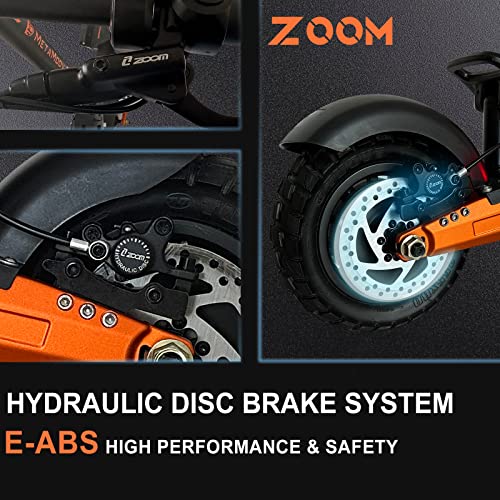 MetaMoov ZO08 Electric Scooter Adults, 3000W Dual Motors, 45 Mph Top Speed, 52 Miles Range, Dual Hydraulic Disk Brake Dual Shock Absorption 10" All Terrain Tires Fast E Scooter for Adults